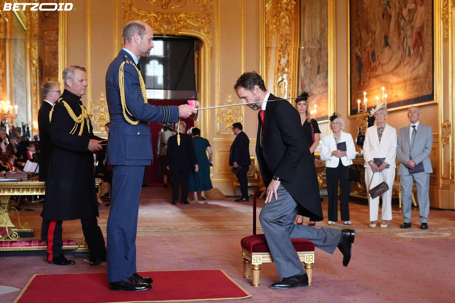 Prince William Knights Gareth Southgate for England Football Success