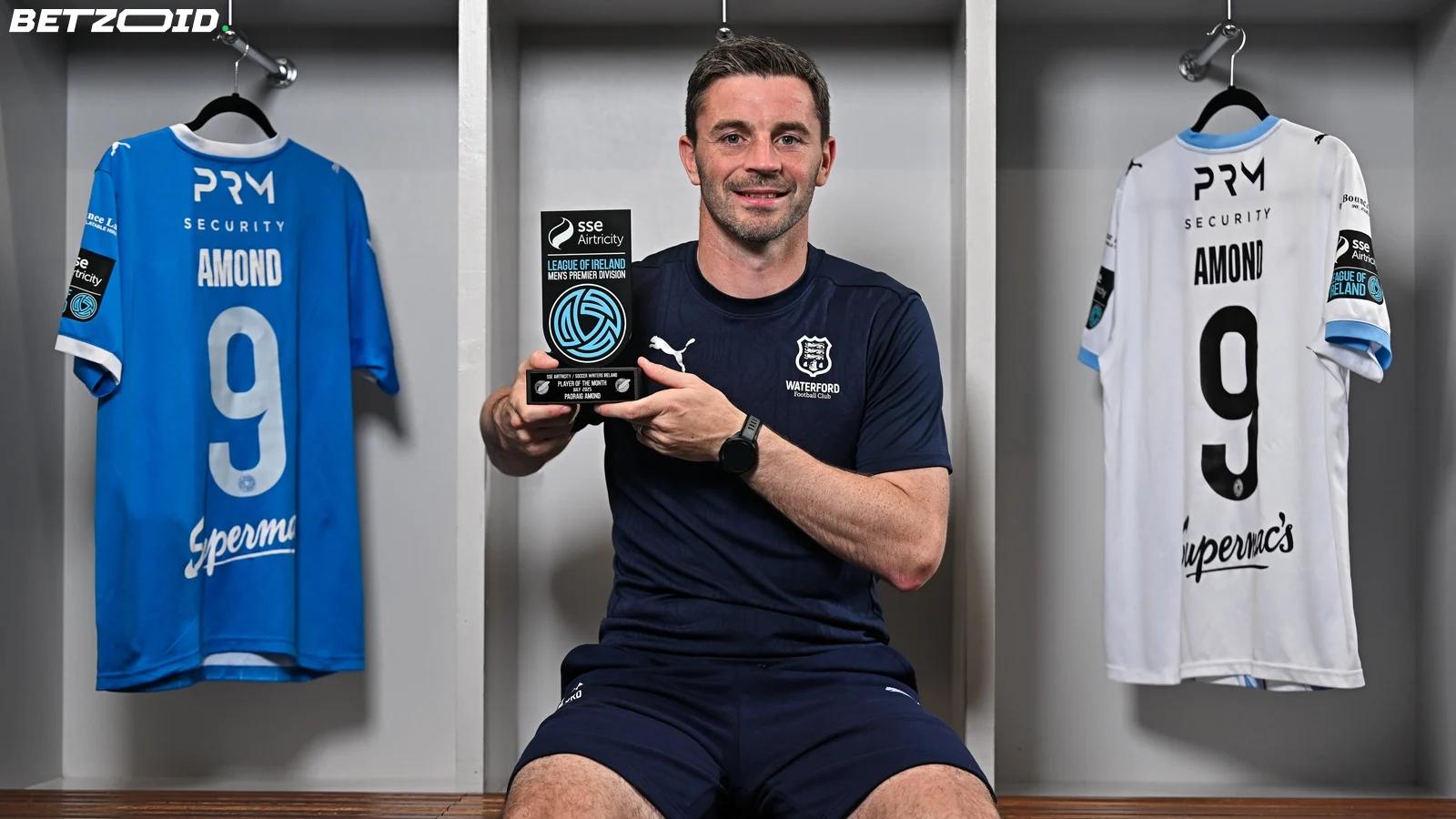 Veteran Striker Padraig Amond Wins July Player of the Month Award