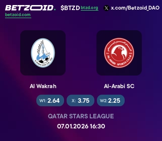 Al Wakrah vs Al-Arabi SC (07.01.2026) Qatar Stars League Free Betting ...