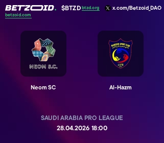 Neom SC vs Al-Hazm (28.04.2026) Saudi Arabia Pro League Free Betting ...