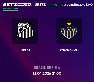 Santos vs Atletico-MG (12.04.2026) Predictions & Tips Brazil Serie A