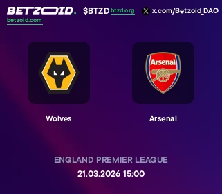 Wolves vs Arsenal (21.03.2026) Predictions & Tips England Premier League