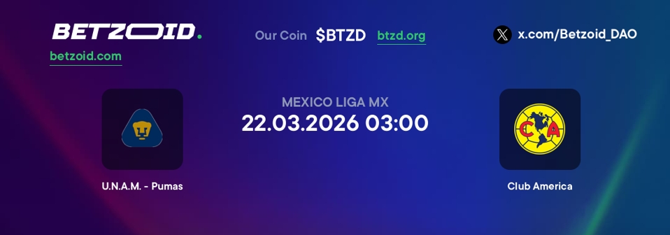 U.N.A.M. - Pumas vs Club America (22.03.2026) Mexico Liga MX Free ...